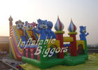 UL CE Giant Inflatable Fun City Tarpaulin , Rental Inflatable Amusement Park