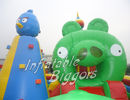 Blue Commercial Inflatable Fun City PVC For Kindergarten Playground Inflatables
