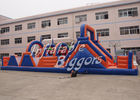 Residential PVC Red Inflatable Obstacle Course CE UL For Birthday Party