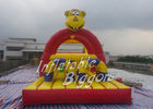 PVC Yellow Inflatable Obstacle Course For Advertisement , HR4040 EN14960