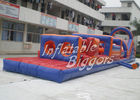 Adult Blue Inflatable Indoor Obstacle Course EN14960 For Commercial Promotion