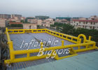 Promotion Yellow Kids Inflatable Sports Games For Football Inflatable Rentals