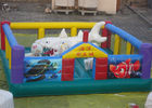 Ocean Theme Giant Inflatable Amusement Park / Inflatable Combo For Adults
