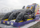 Roller Coaster Kids Inflatable Slides With Four Slides For Playground Amusement Park