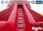 Giant PVC Red Kids Inflatable Dry Double Slides For Rental Backyard Inflatable Biggor