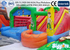 Inflatable Combo Bouncer For Cartoon Theme With Slide And Pool Amusement Park