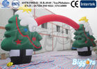 Custom Inflatable Advertising Christmas Arch With Air Blower Safety