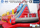 Giant Commercial Kids Inflatable Slides For Adults Amusement Park With Obstacle