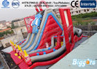 Giant Commercial Kids Inflatable Slides For Adults Amusement Park With Obstacle