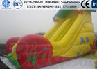 Yellow Inflatable Water Slides for Kids , Bouncy Games Powerful Air blower