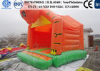 Orange Printing Commercial Inflatable Bouncers Horse Jumping Castle