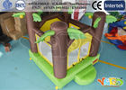 Jungle Inflatable Bounce House , Bouncy Castle Polyester / Nylon Coated PVC