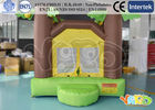 Jungle Inflatable Bounce House , Bouncy Castle Polyester / Nylon Coated PVC