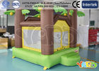 Jungle Inflatable Bounce House , Bouncy Castle Polyester / Nylon Coated PVC