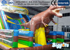 Lively Dinosaur Kids Inflatable Slides , Outdoor Bouncy Slide with Animals