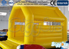 Mini Inflatable Bouncy House Castle Yellow with Custom Logo Printing
