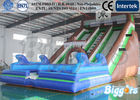 Amusement Park Jumping Games Skull Inflatable Slides Double Lane Bouncer