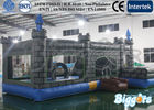 House Inflatable Combo Slide Custom Tarpaulin Antiquated Castle Bounce