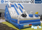 Green Funny Kids Inflatable Slide Cartoon Toys Jumping Slipping Games