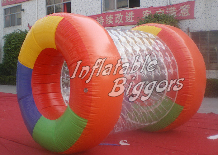 Cheap water walking roller, inflatable rolling water game