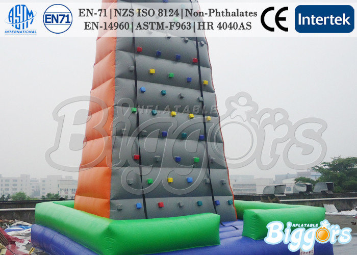 Advertisement Black Inflatable Climbing Wall Large Custom For Adult