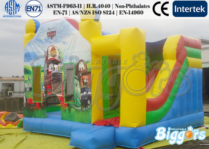 Cars Theme Inflatable Combo For Birthday Party Rental Backyard Game