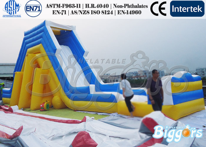 Exciting  Kids Inflatable Water Slide Large Climbing Games Amusement Park