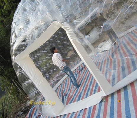 Family PVC Inflatable Dome Bubble Tent Customized 3 - 6m Diameter