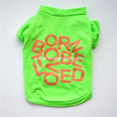 pets products 100% cotton colorful cute dogs Tshirt, Green color dog clothes