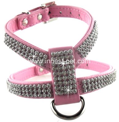 Luxury reshinestone dog products crystal pet harness