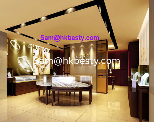 Jewelry store Design and furniture design, jewelry showcases manufacturer