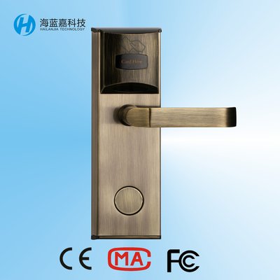 Stainless Steel Golden  hotel door lock with Keys and RFID hotel door lock