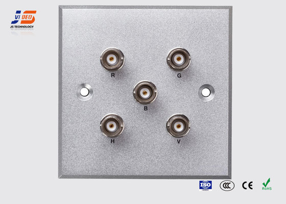 Multi Media Wall Plate , Wall Mounted Socket With BNC Connector