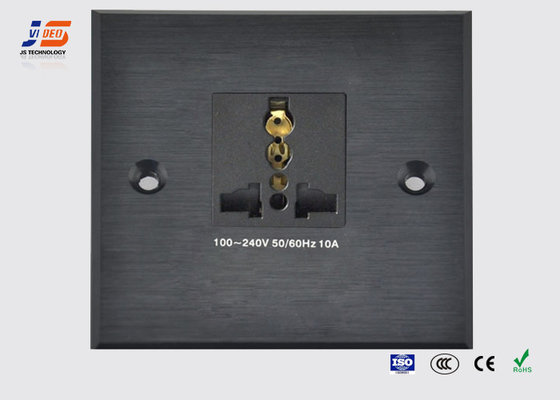 Electrical Socket Outlet Wall Plate, Hotel Wall Media Hub Power Plug Socket