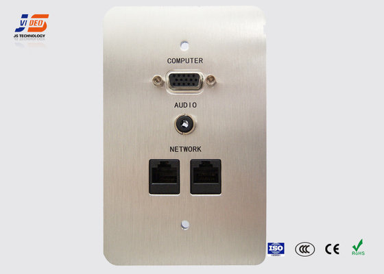 Multi Media Wall Plate , Audio Video System with RoHS Certificates