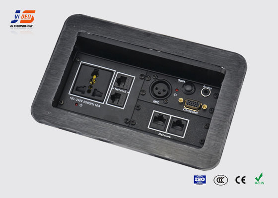 Electric Power Conference Table Connectivity Box Multi Media