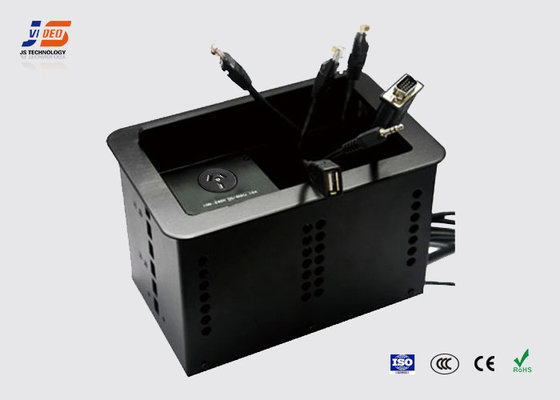 Hidden Tabletop Socket Tabletop Connection Box With 1.7m Cables