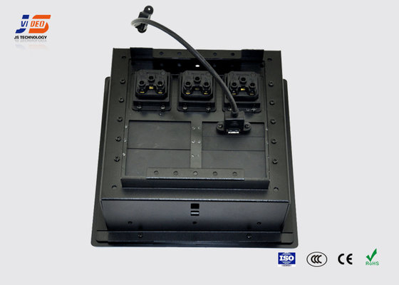 Sand Blasted / Brushed Tabletop Multimedia Connection Box Desktop Cable Management