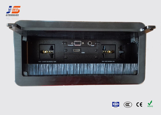 Desk Flip Lid Multimedia Connection Box CE RoHs CCC Certificate