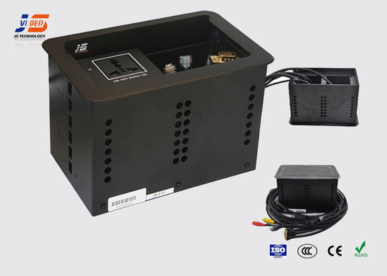 Audio Video Socket  Desk Cable Outlet , Tabletop Outlet For  Conference Room