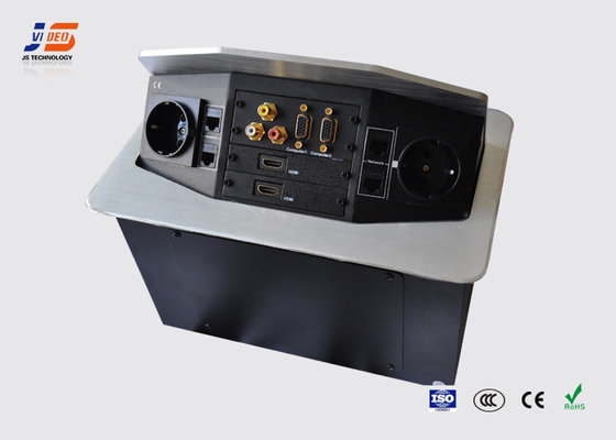 Hidden Aluminum Conference Desk Pop Up Outlet , Australian Standard