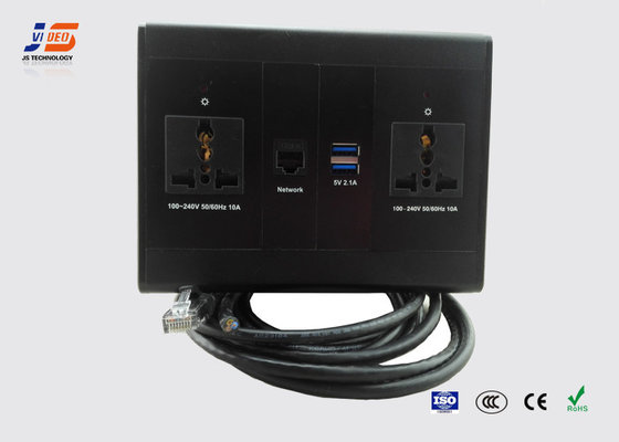 CE RoHS Conference Table Connection Box Multiple Socket USB VGA HDMI