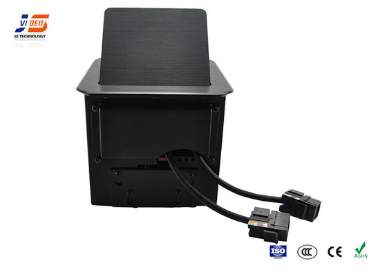 Office Tabletop Interconnect Box With RJ45 Electrical Plug Connector