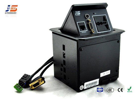 3.5mm Jack Conference Table Connection Box Tabletop Socket Flush Mount