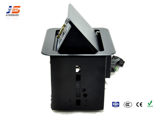 Audio Video Aluminum Tabletop Interconnect Box Desktop Power Socket