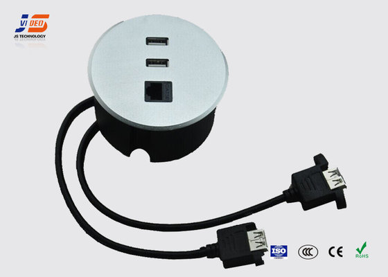 Plastic Desk Power Grommet Without Kneeling For Conference Room