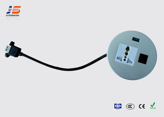 Desktop Data Power Outlet Grommet ，Flush Mounted Network Tabletop Socket
