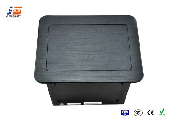 Sand Blast / Brushed Multimedia Connection Box Tabletop Socket Pop Up