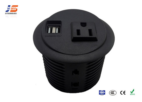 Smart Desk Grommet Power Outlet With USB 5v Charger Universal Power Supply