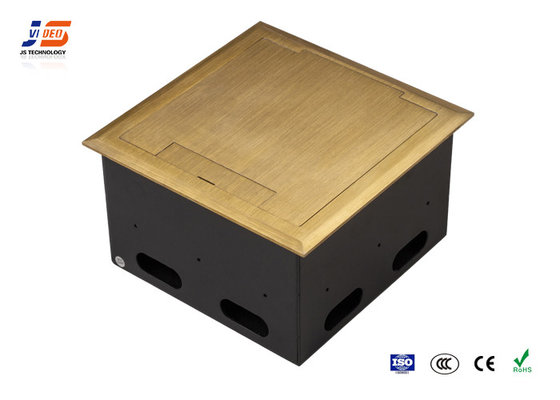 Electrical Recessed Floor Box Conference socket , Electrical Outlets Floor Box